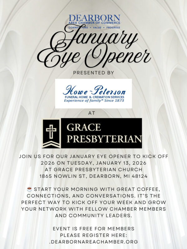 January Eye Opener at Grace Presbyterian Church - Dearborn Area Chamber